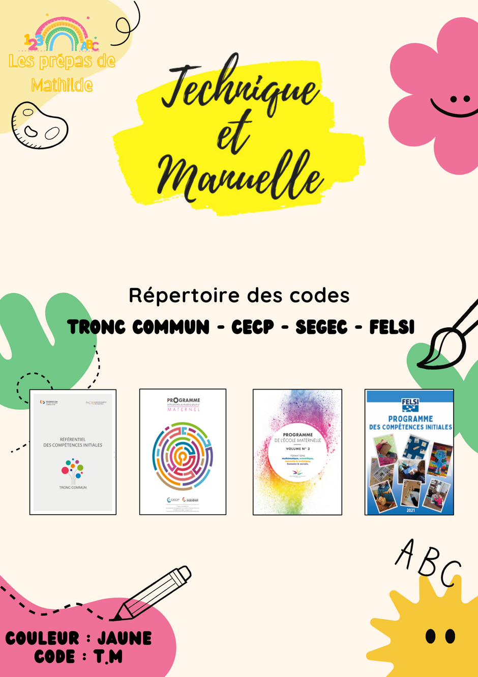 Préparations Maternelle | Outils Pédagogiques | Référentiel Belgique ...